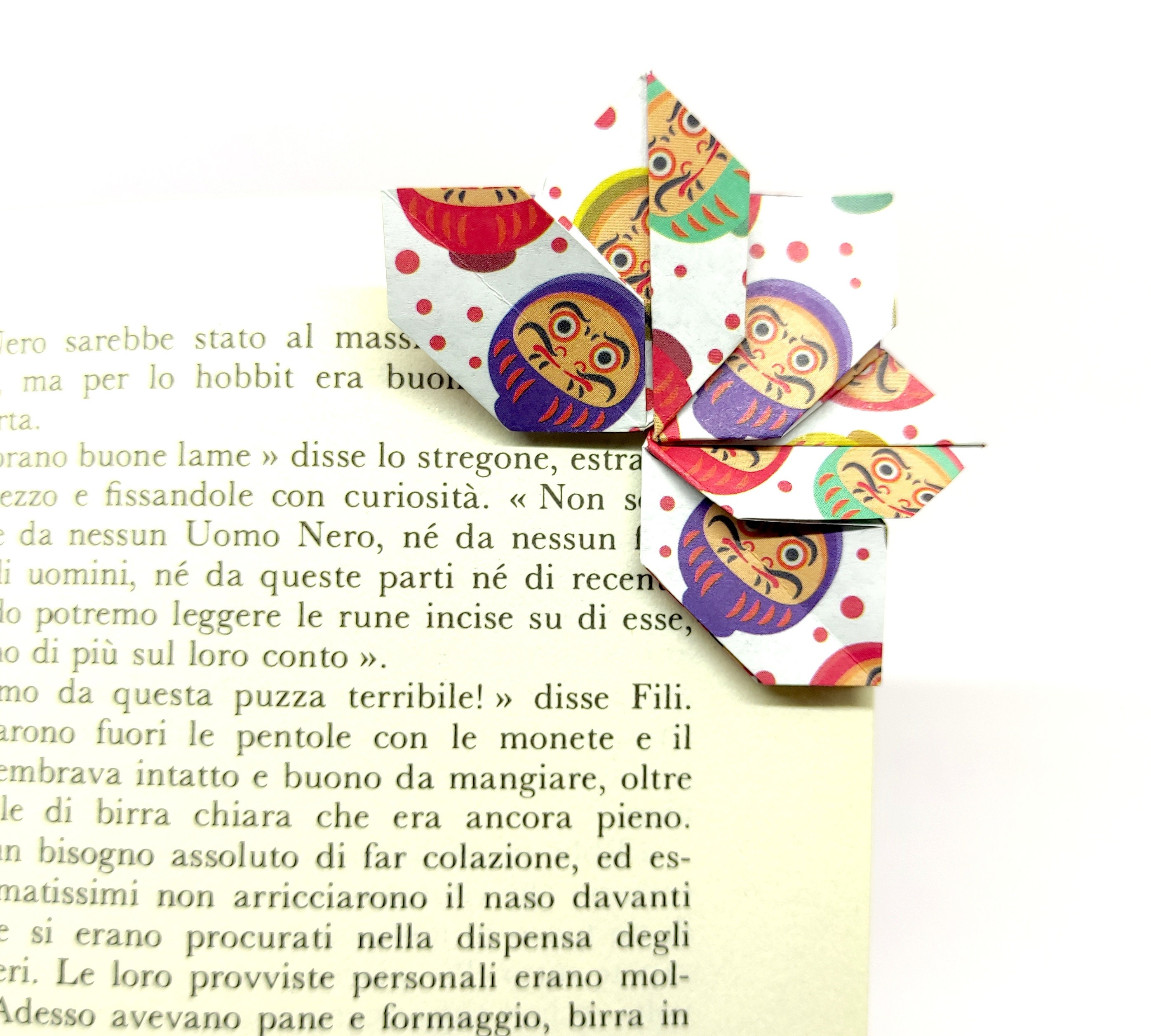 4 Origami Bookmarks / Japanese Designs / Flowers / Gift Idea - Etsy