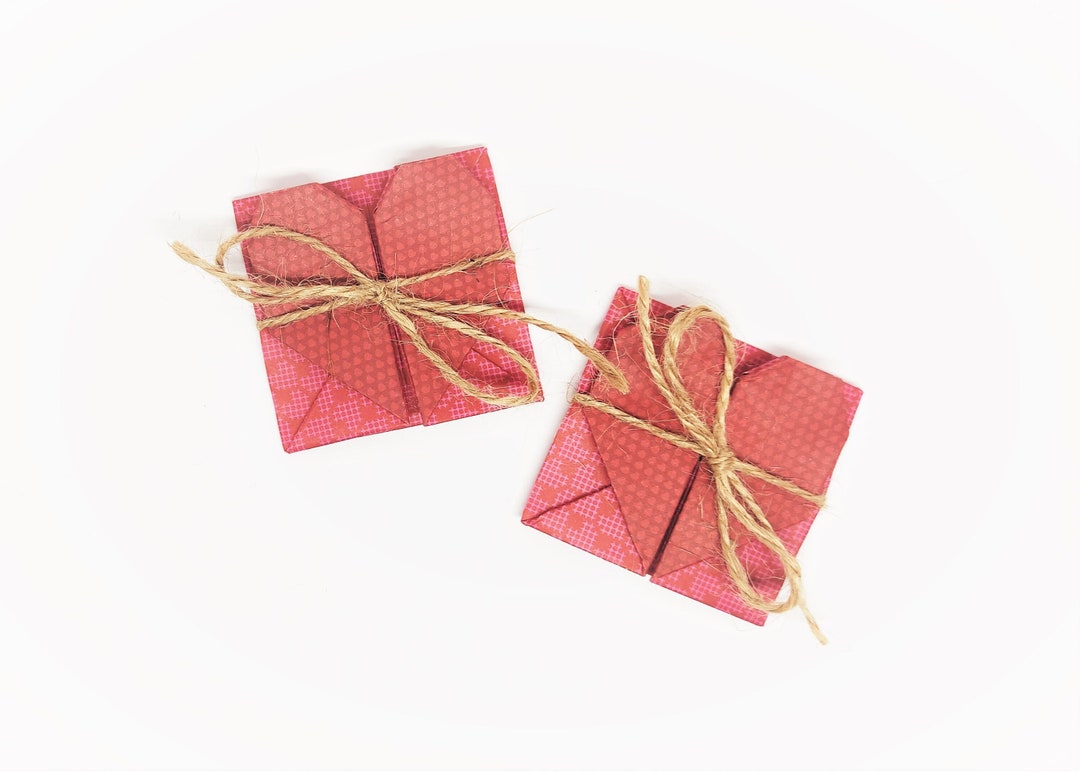 2 Origami Heart Sachets - Etsy