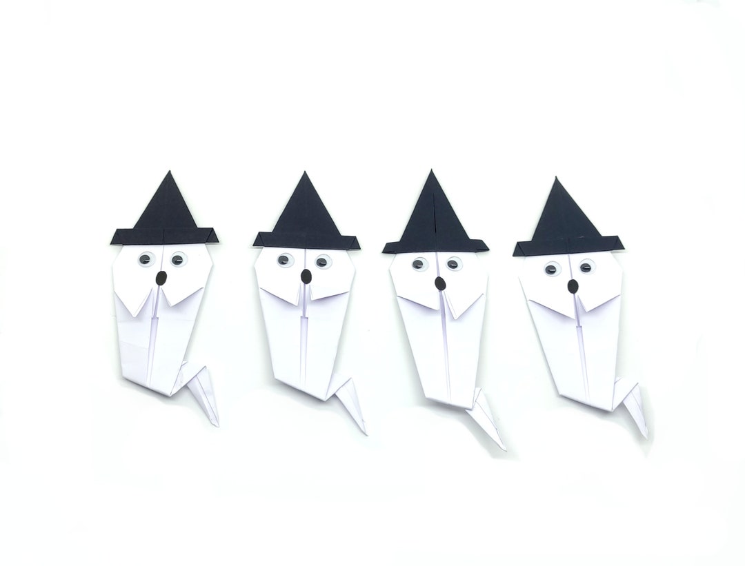 4 Origami Halloween Ghosts / Gift Idea / Decoration - Etsy Australia