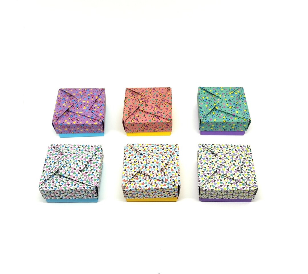 6 Double Pinwheel Origami Boxes / Gift Idea - Etsy