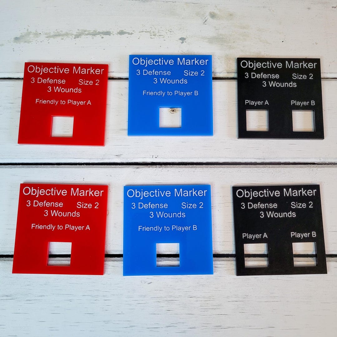 Conquest Objective Marker Set (tournament Scenario Pack) - Etsy