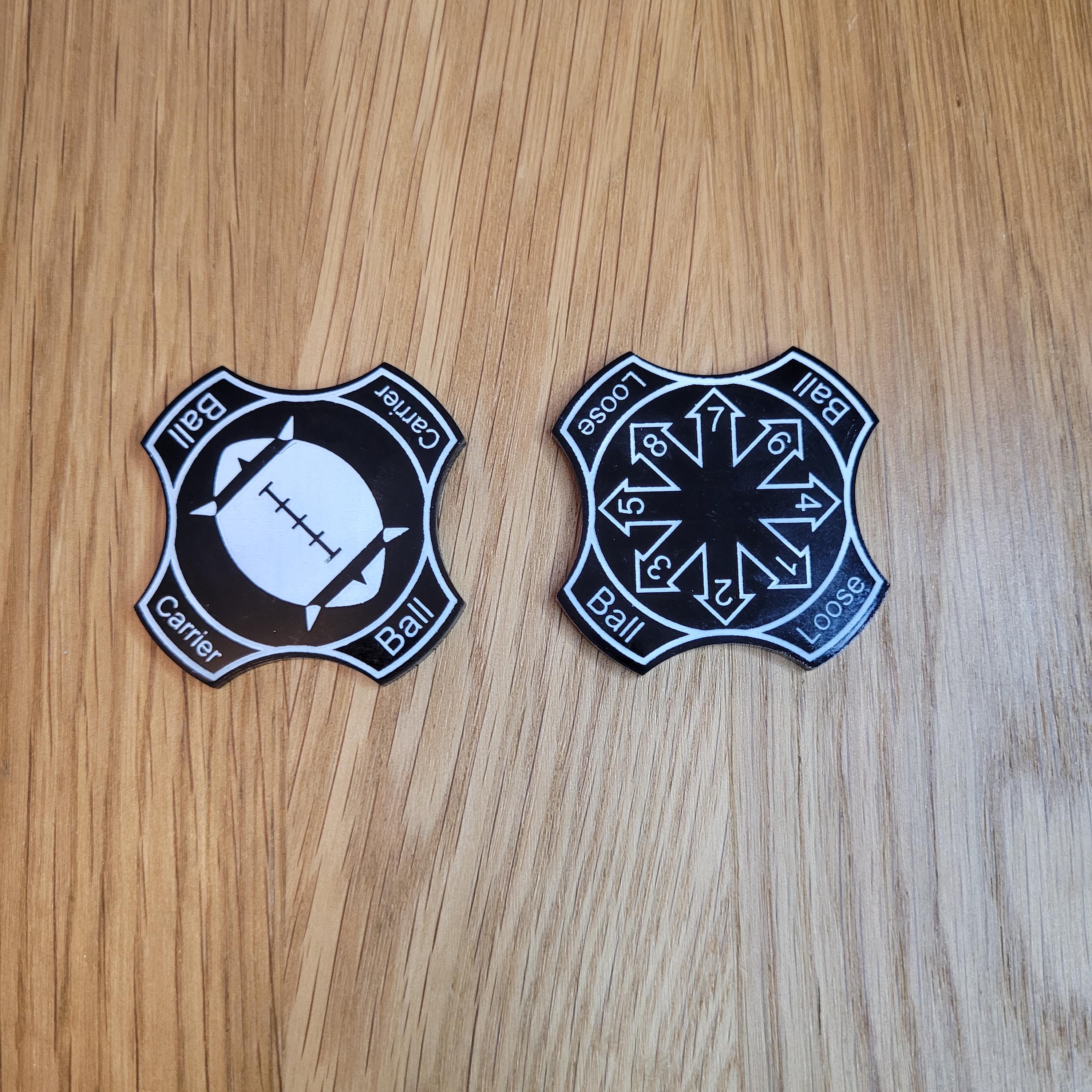 Fantasy Football Double Sided Ball Token - Etsy