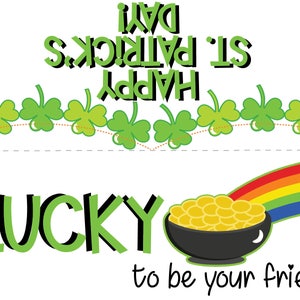St. Patrick's Day Treat Bag Toppers, Pot of Gold Candy Bag, Rainbow ...