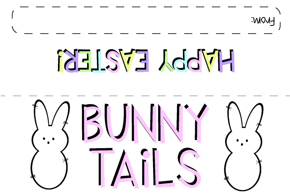 Easter Treat Bag Toppers Peeps Treat Bag Some Bunny Special - Etsy