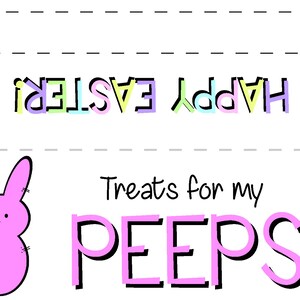 Easter Treat Bag Toppers, Peeps Treat Bag, Some Bunny Special Candy Bag ...