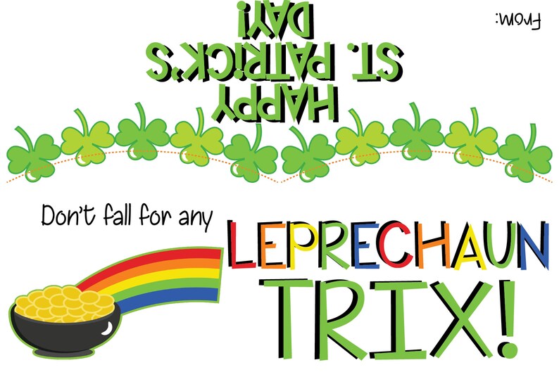 St. Patrick's Day Treat Bag Toppers, Pot of Gold Candy Bag, Rainbow ...