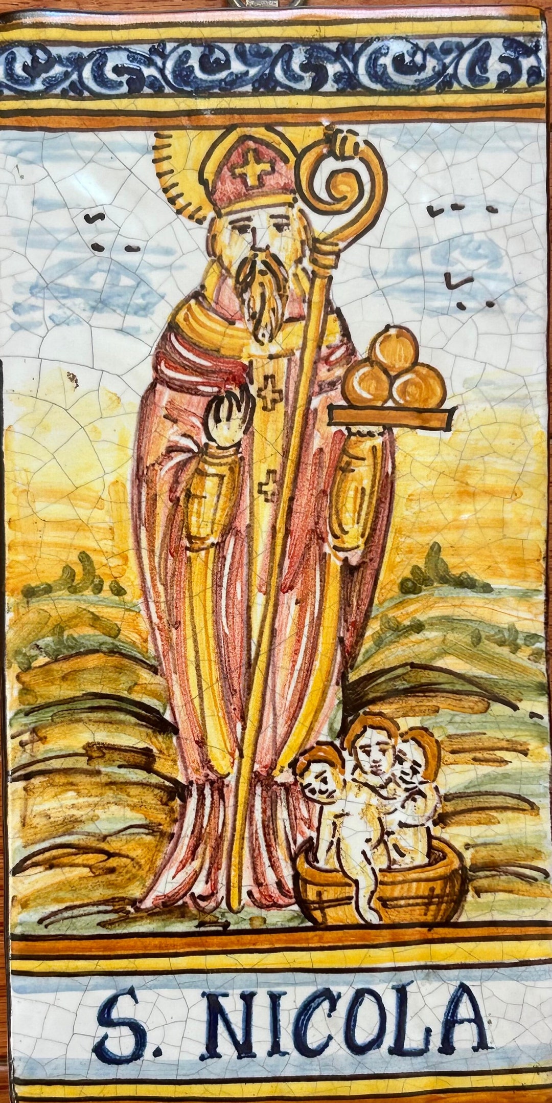 SAINT NICHOLAS TILE - San Nicola - Italian Ceramic Tile - Etsy Sweden