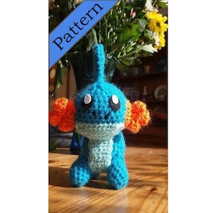 Mudkip Crochet Pattern / Pokemon / Gen 3 / Water Type / Mud Skipper ...