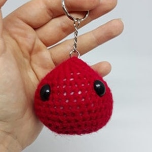 Fire Slime Keyring - Slime Rancher / Amigurumi / Key Chain / Kawaii ...