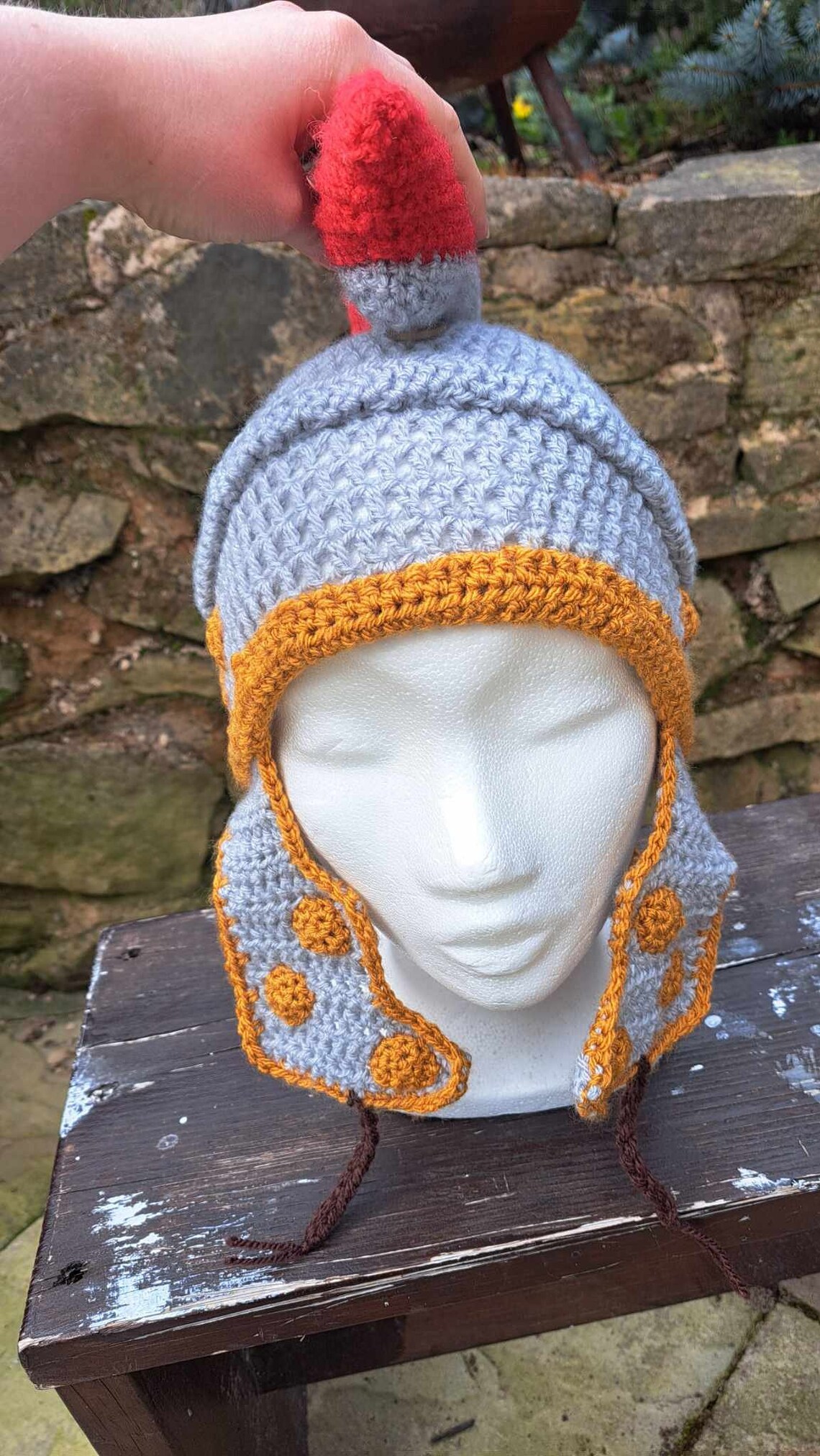 Crochet Roman Centurion Helmet Hat Pattern, PDF File, **digital ...