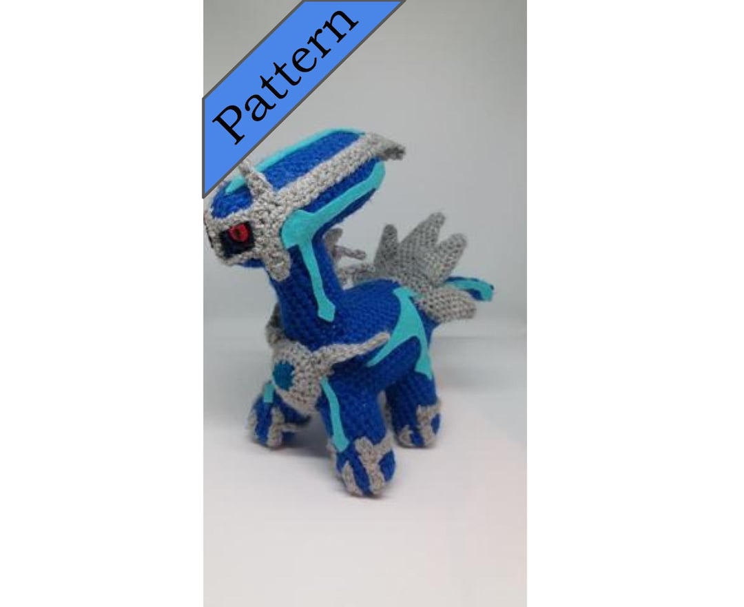 Dialga Crochet Pattern / Pokemon / Gen 4 / Time and Space / Diamond ...