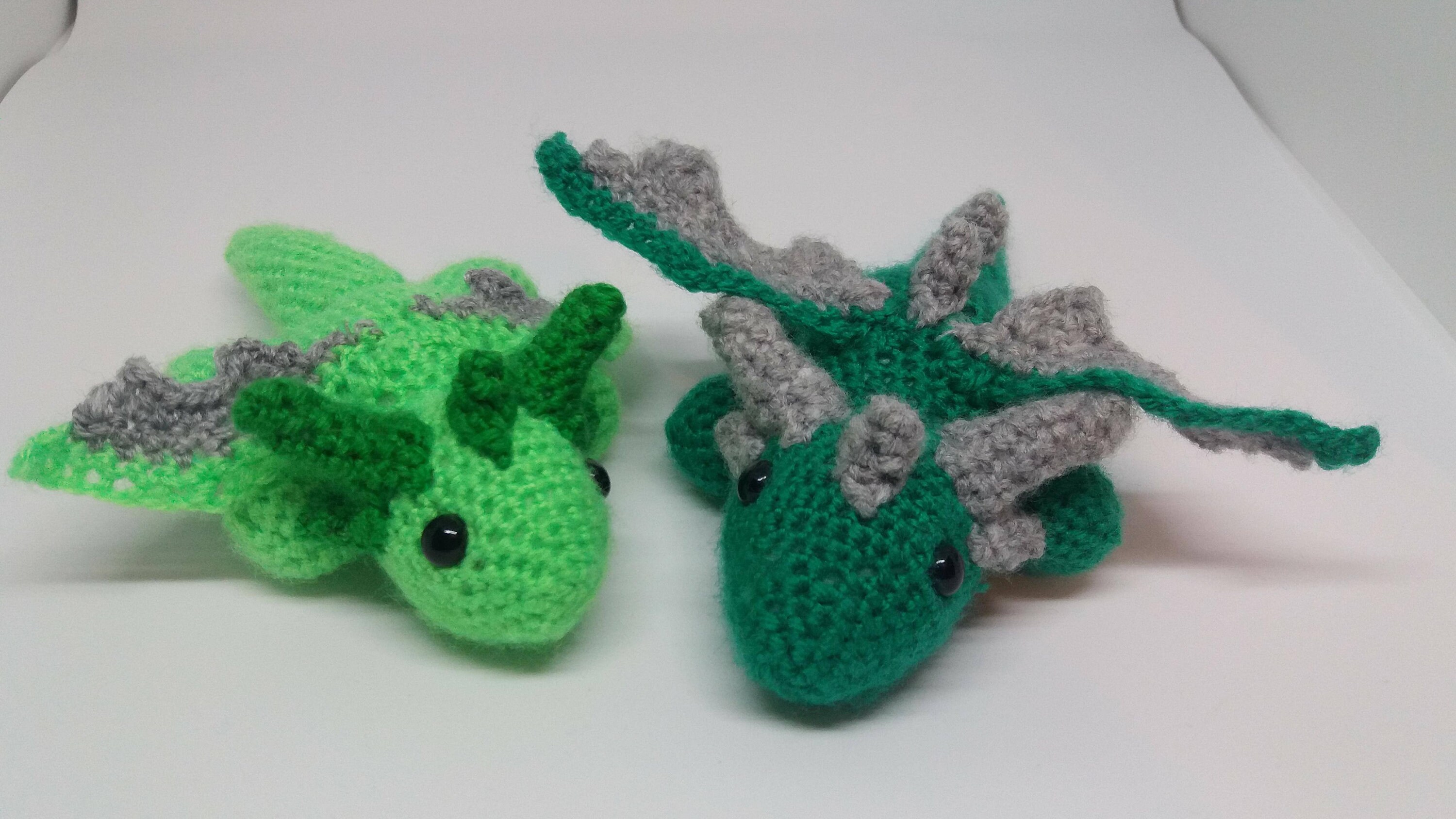 Dragon Crochet Pattern / Amigurumi / Drake / Wyvern / Mythical / Green ...