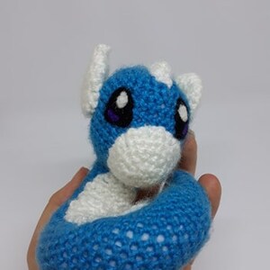 Dratini Crochet Pattern / Pokemon / Dragon / Gen 1 / Dragon Type / Blue ...