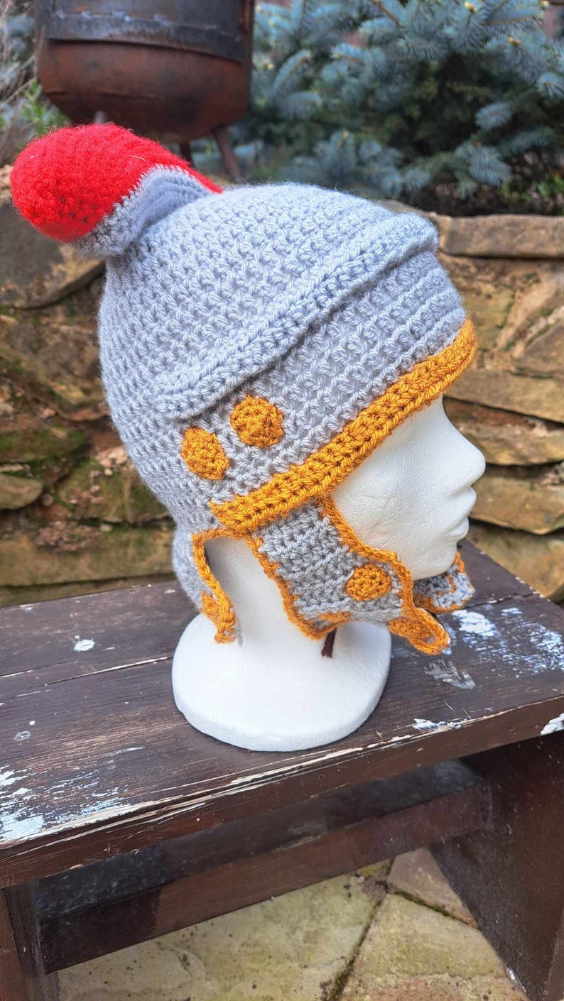 Crochet Roman Centurion Helmet Hat Pattern, PDF File, **digital ...