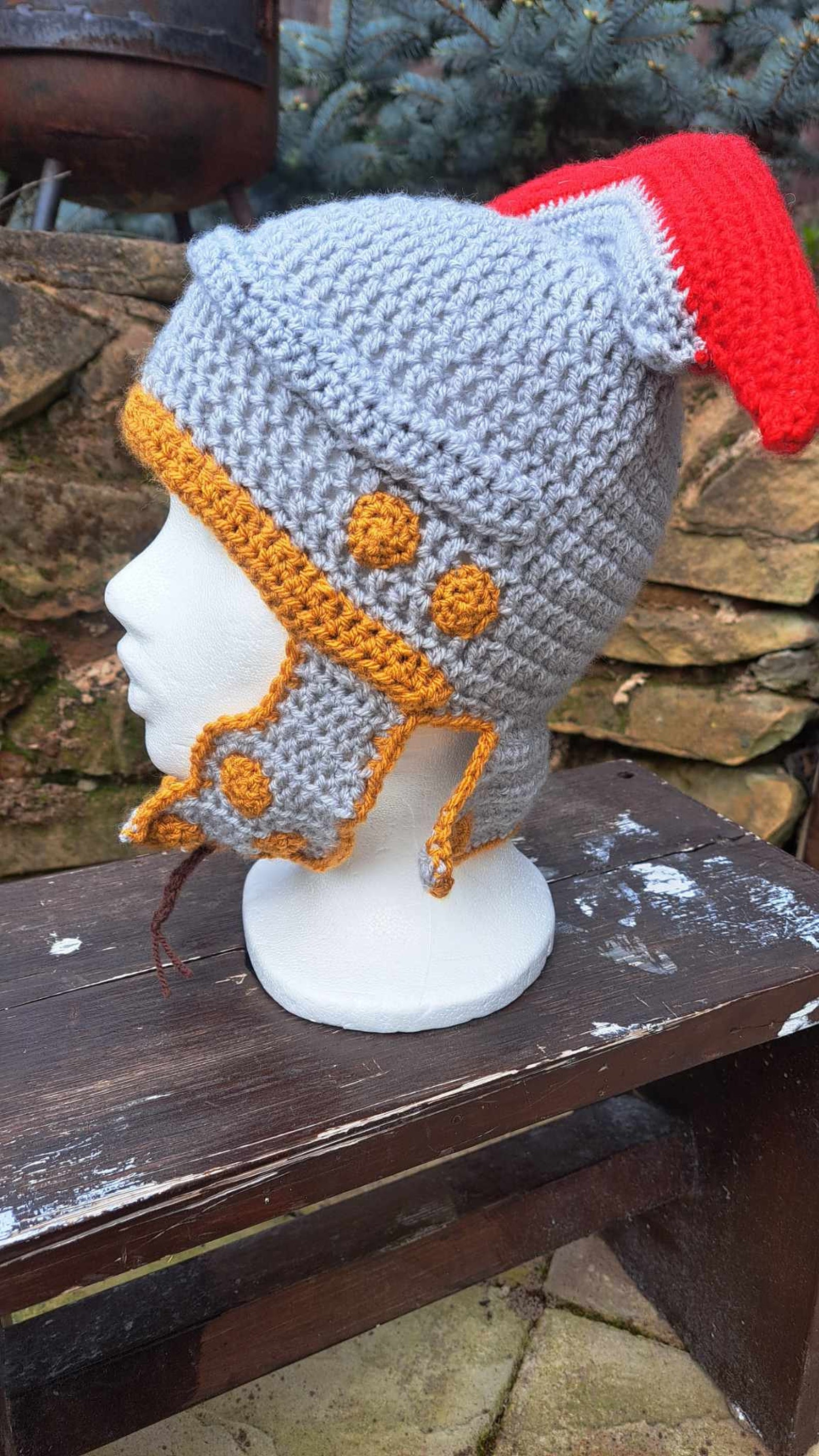 Crochet Roman Centurion Helmet Hat Pattern, PDF File, **digital ...