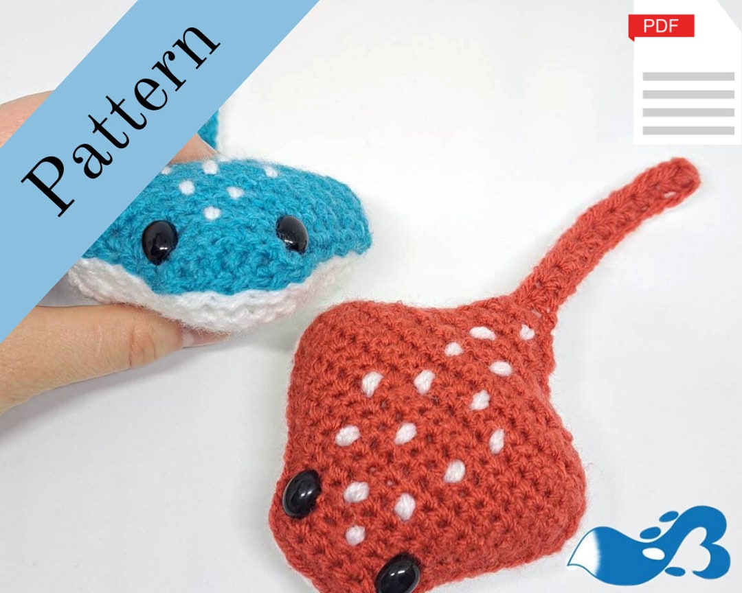 Stingray Crochet Pattern, **PDF Download**, Digital File, Beginner ...