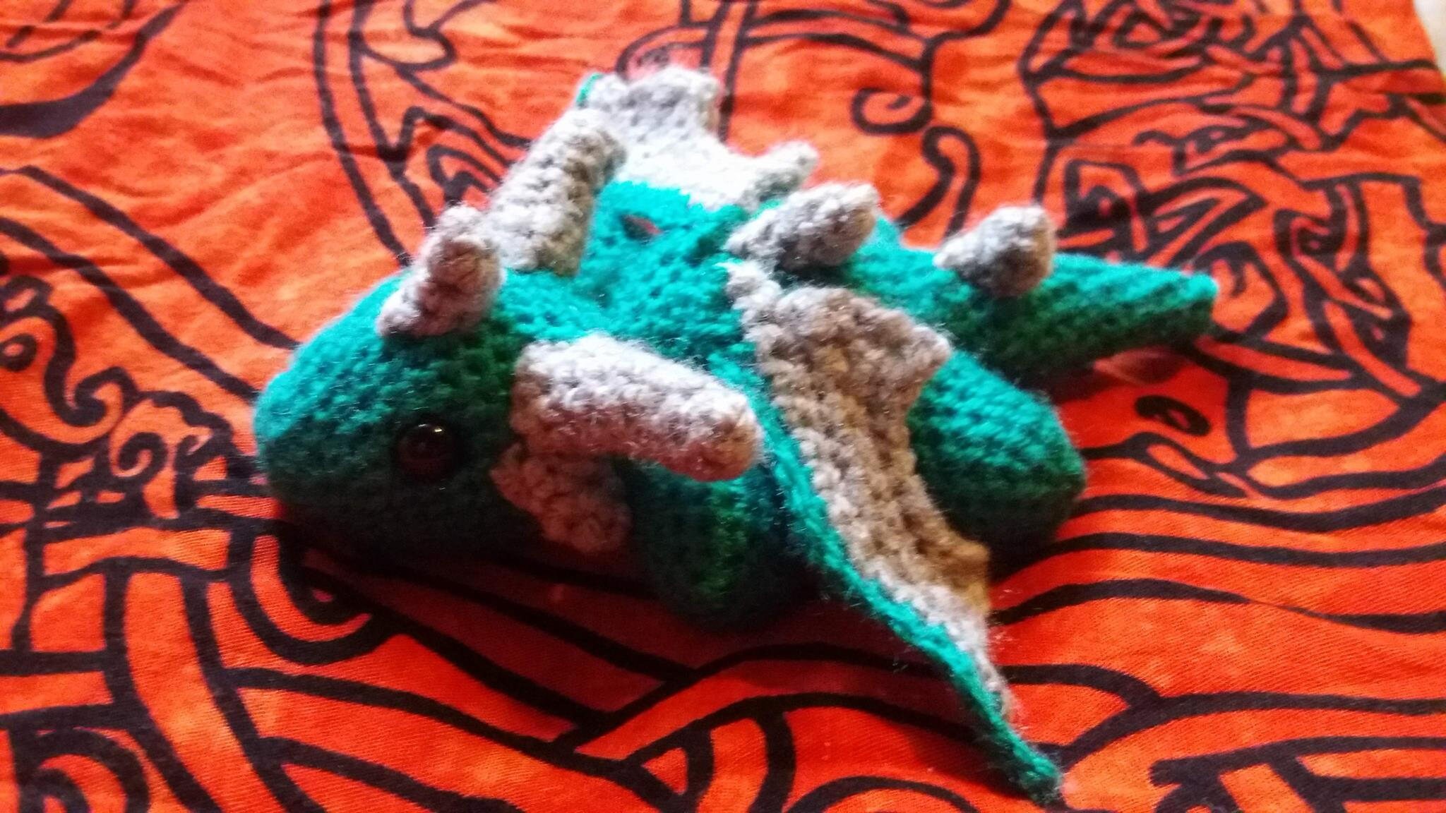 Dragon Crochet Pattern / Amigurumi / Drake / Wyvern / Mythical / Green ...