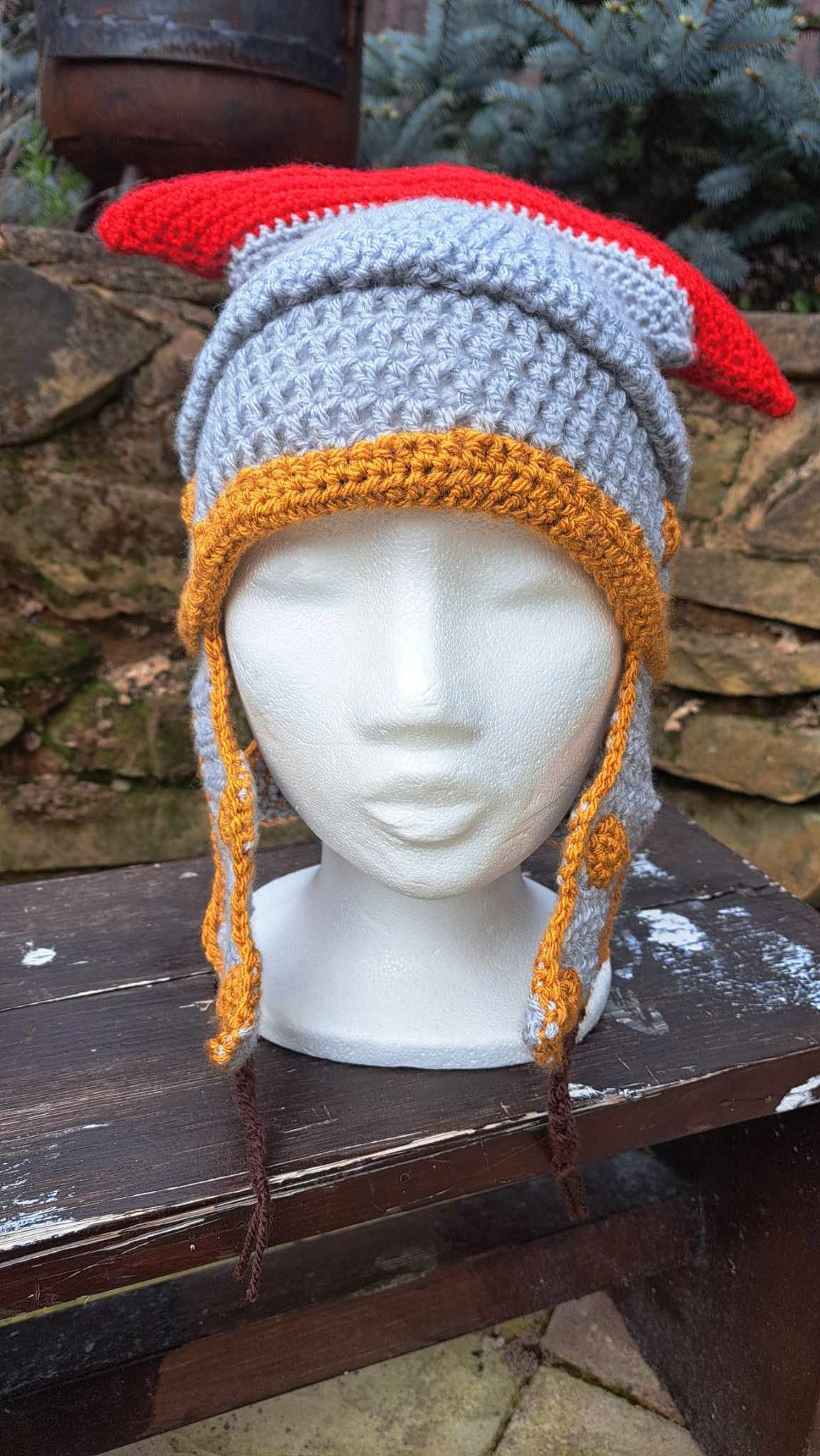Crochet Roman Centurion Helmet Hat Pattern, PDF File, **digital ...