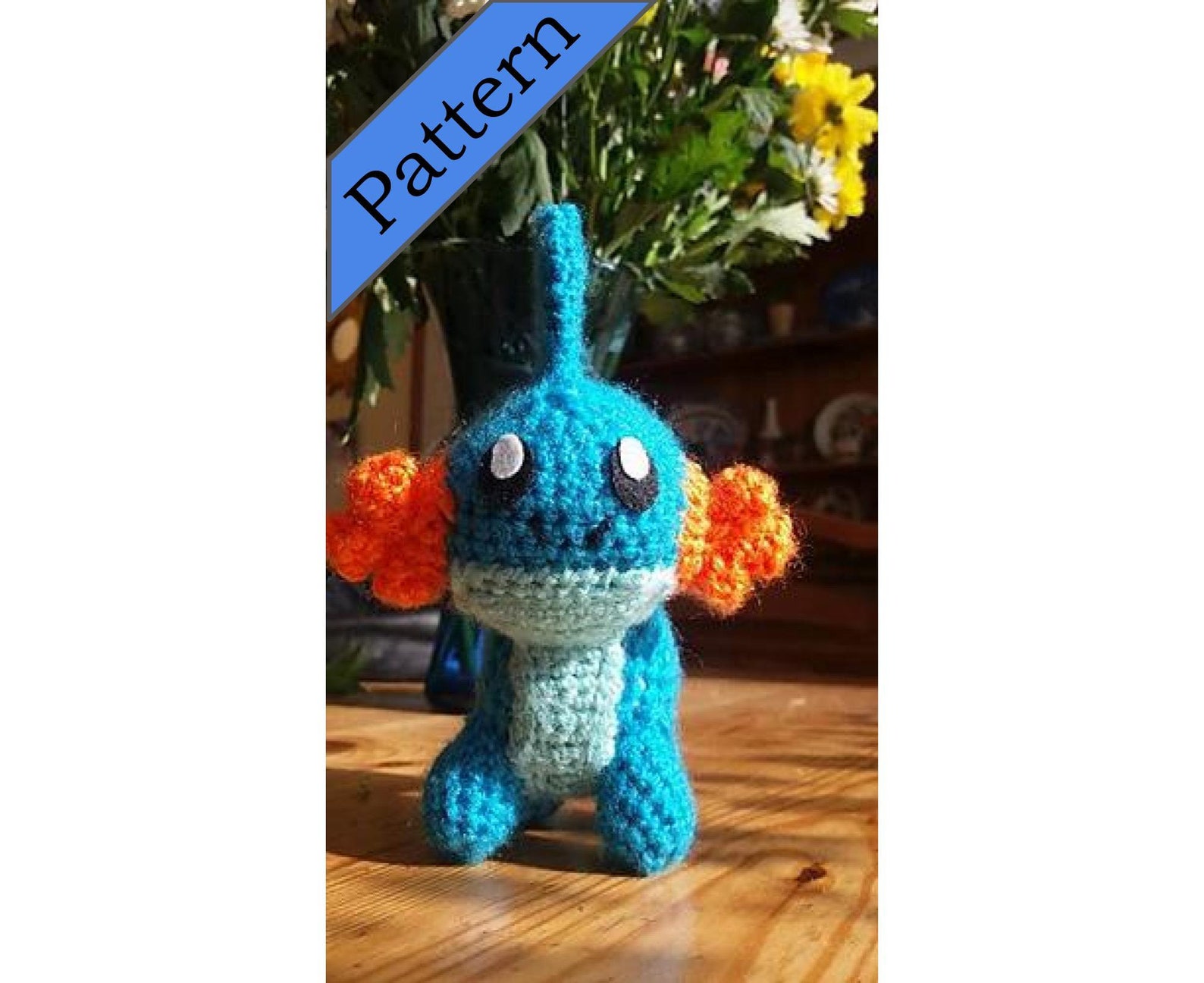 Mudkip Crochet Pattern / Pokemon / Gen 3 / Water Type / Mud Skipper ...