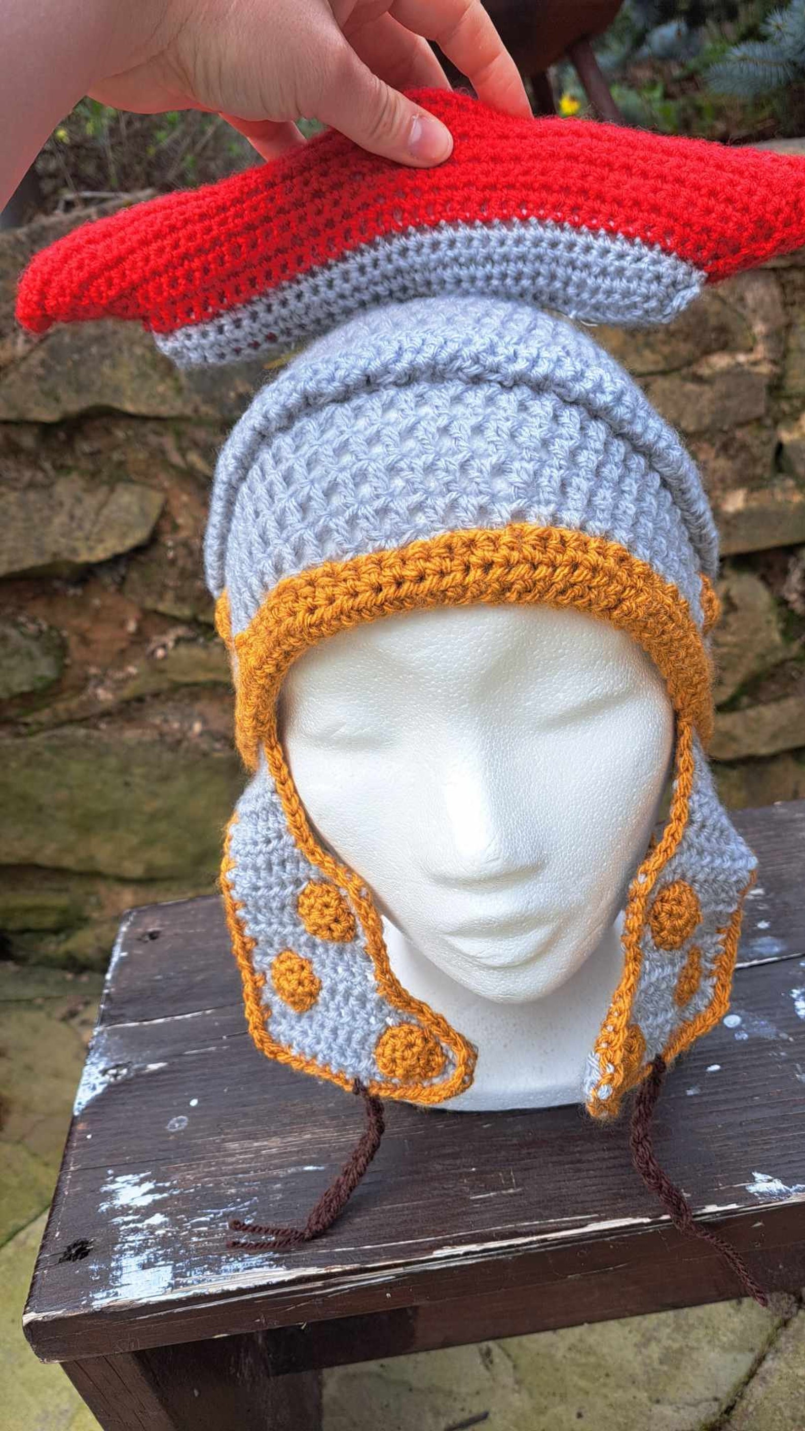 Crochet Roman Centurion Helmet Hat Pattern, PDF File, **digital ...