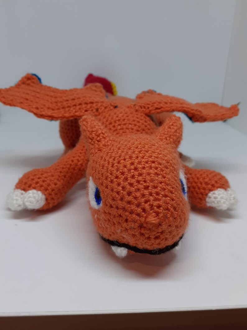 Charizard Crochet Pattern / Pokemon / Lazy Dragon / Orange / Amiurumi ...