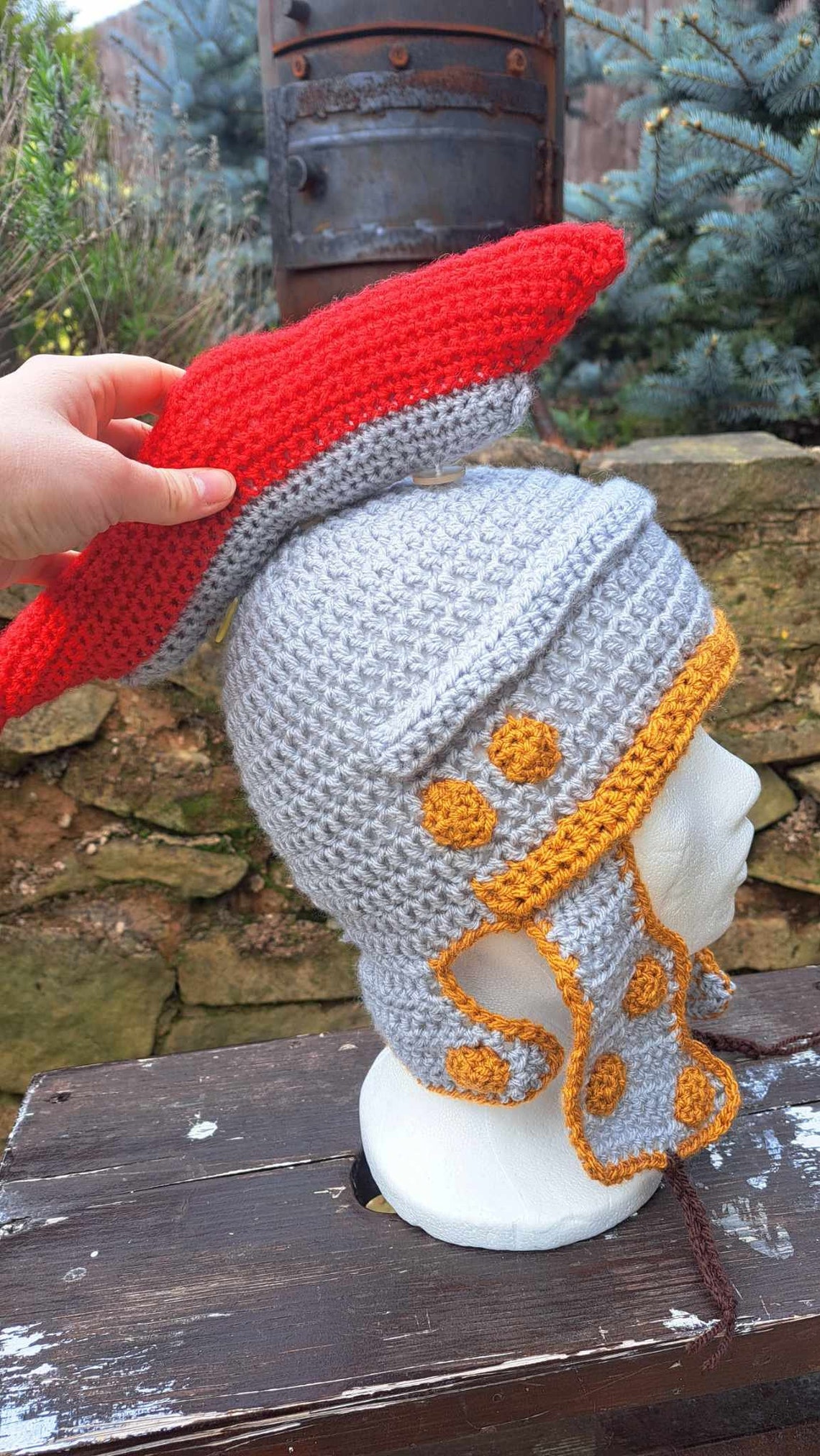 Crochet Roman Centurion Helmet Hat Pattern, PDF File, **digital ...