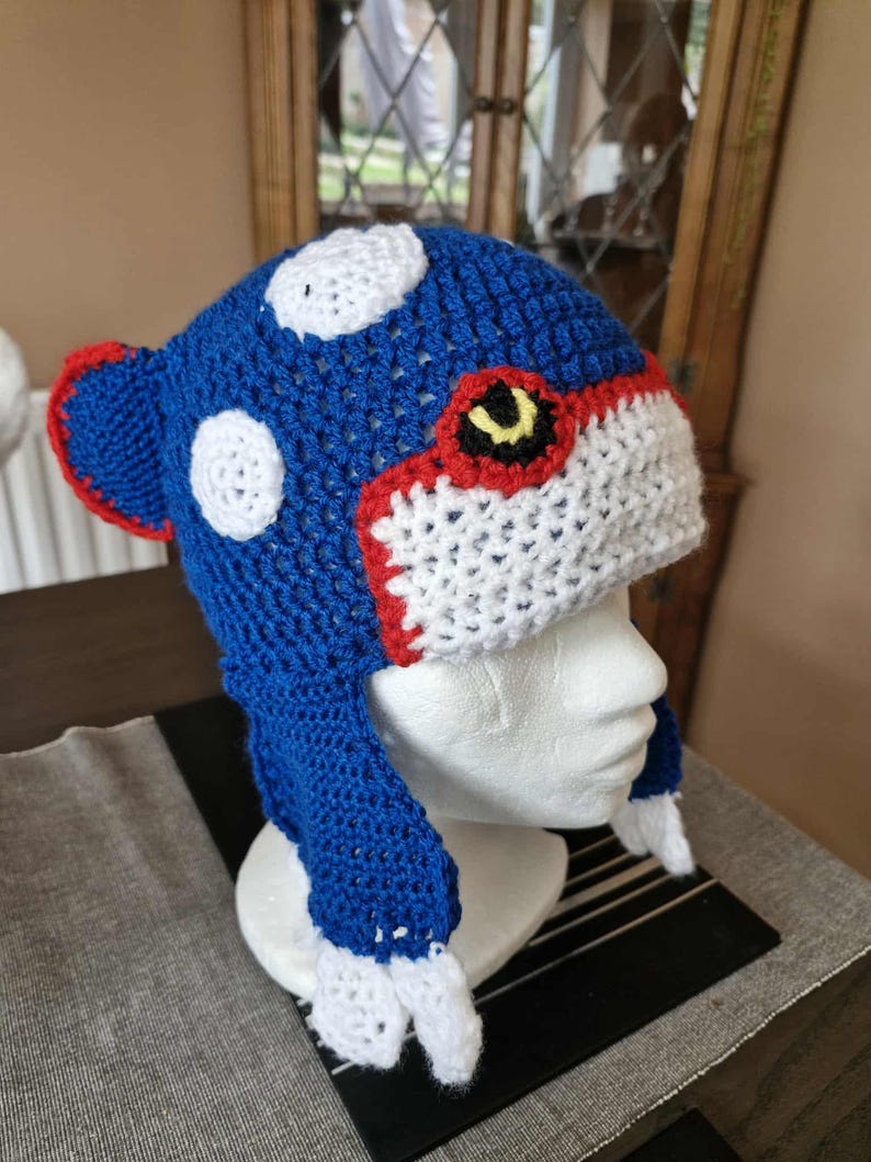 Kyogre Pokemon Hat Crochet Pattern, ***PDF File***, Digital Download ...