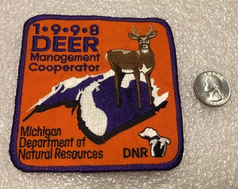 Michigan Deer Patch - Etsy