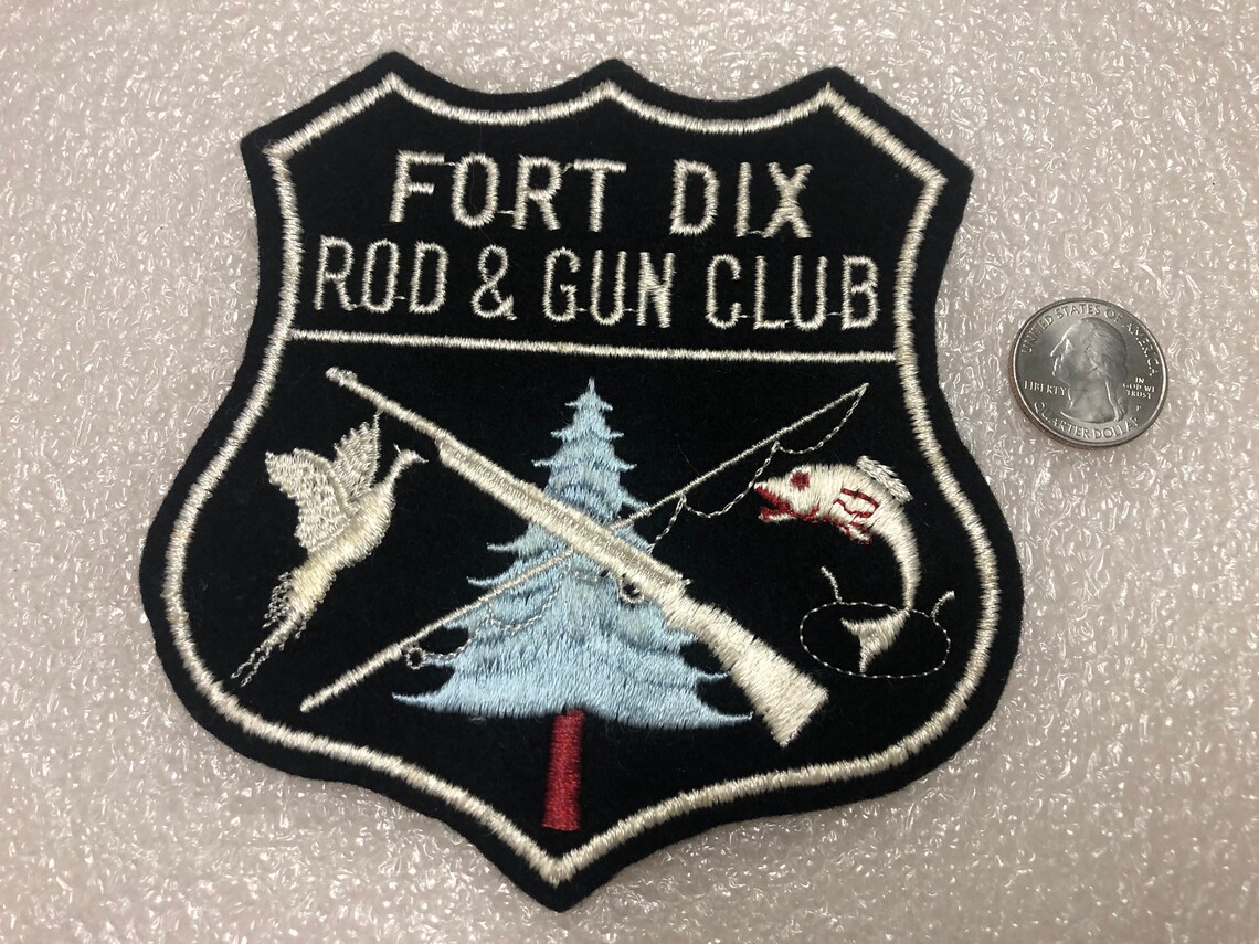 Vintage Fort Dix Rod & Gun Club Patch NJ Military Base Felt - Etsy