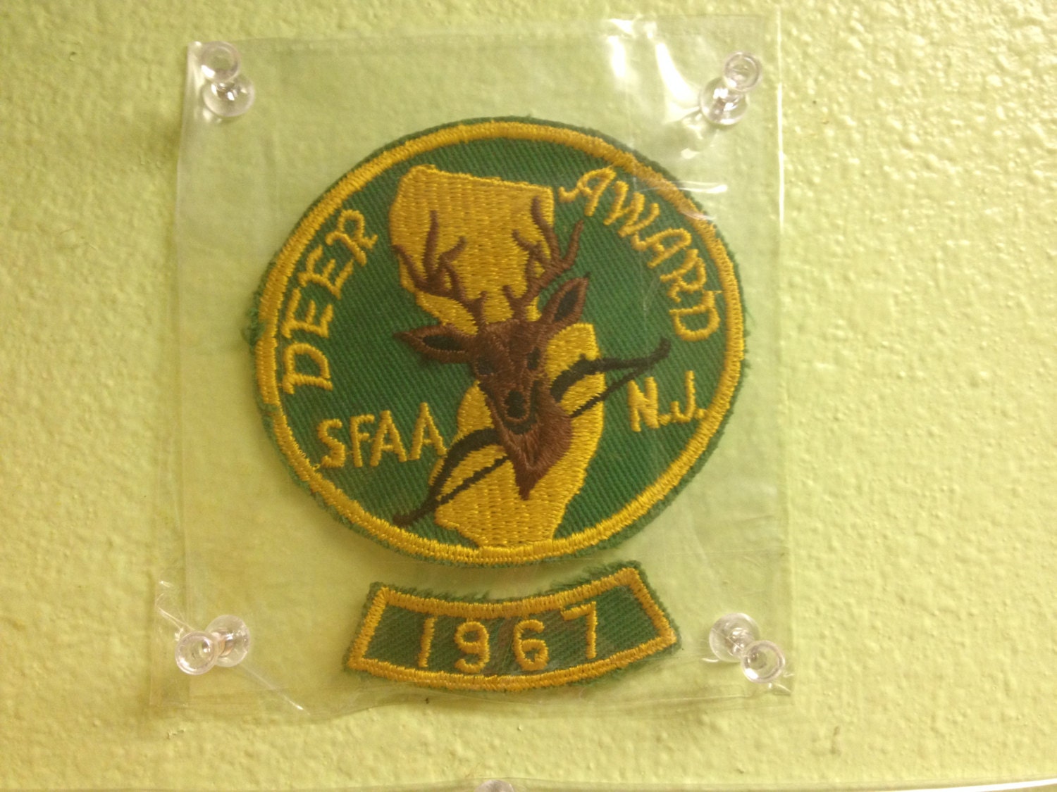 Vintage SFAA Deer Award NJ Archery Patch & 1967 Rocker Patch Below - Etsy
