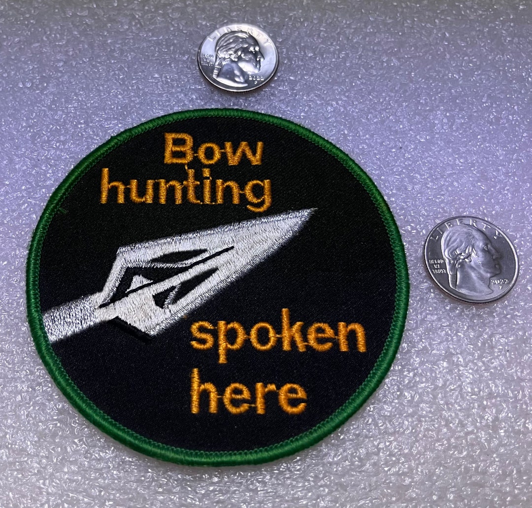 Vintage Fred Bear Archery Patch Bow Hunting Spoken Here Bowhunting ...