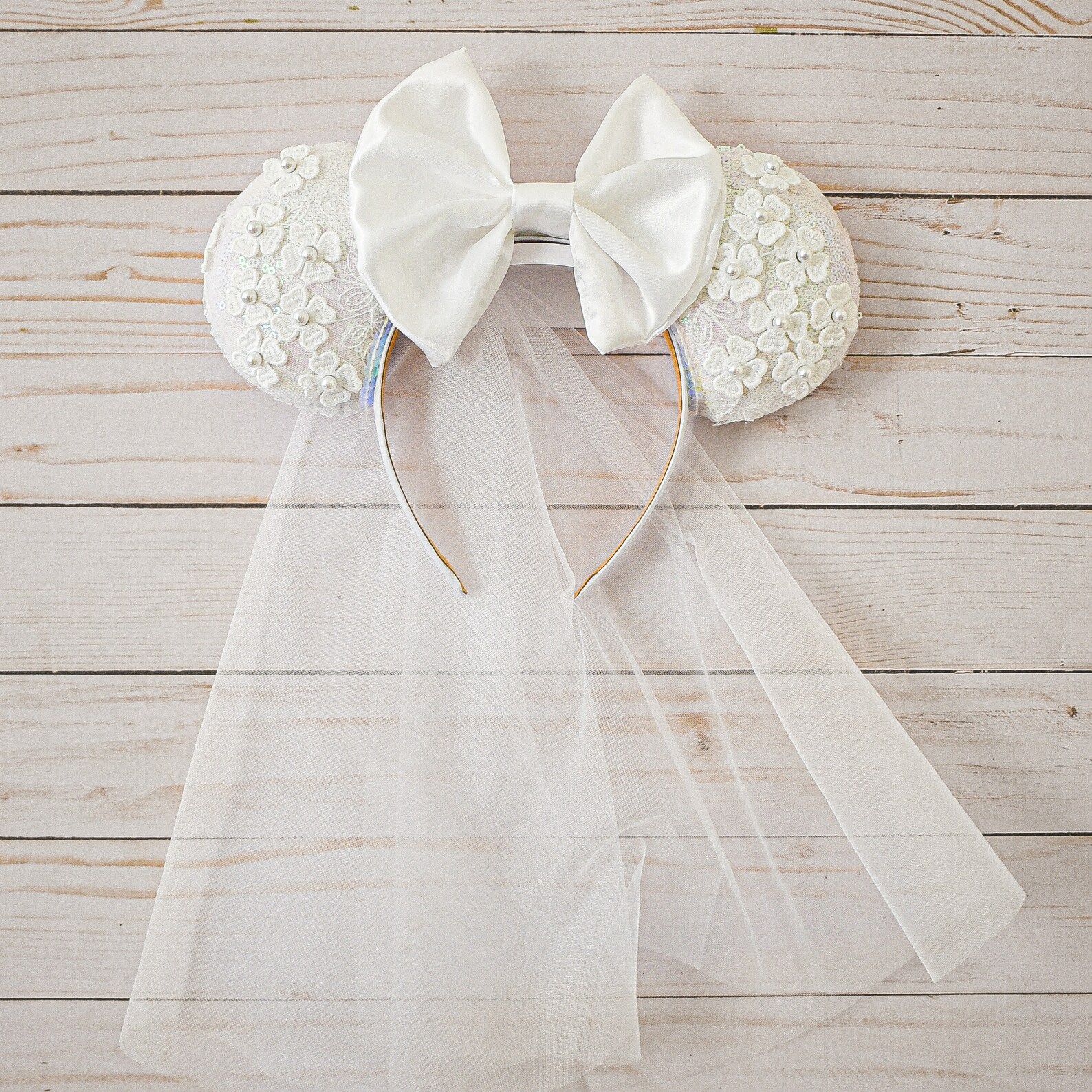 NEW Bridal Minnie Inspired Earsbride Ears Wedding Minnie - Etsy