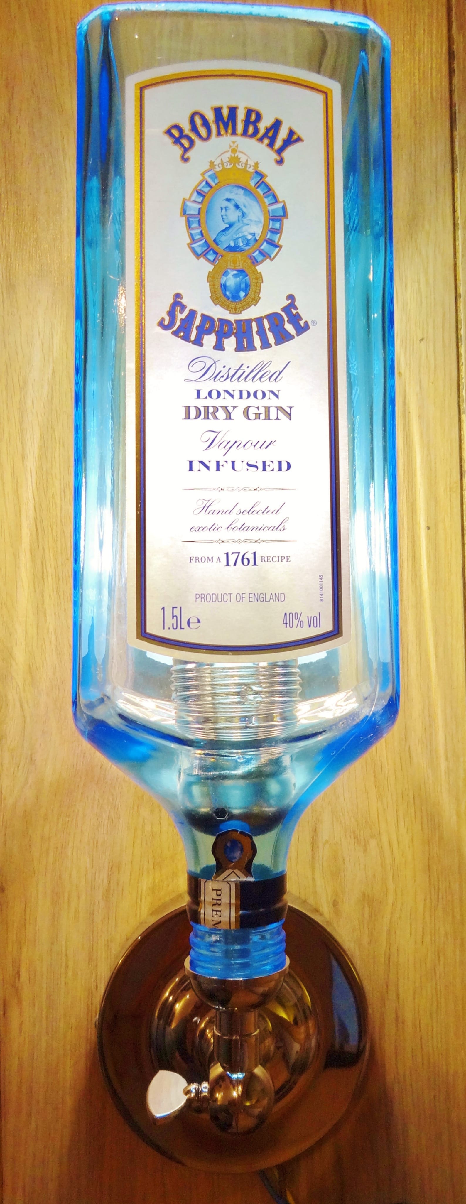 Elegant Handmade Upcycled Alcohol Bottle Wall Lamps / Vintage Style ...
