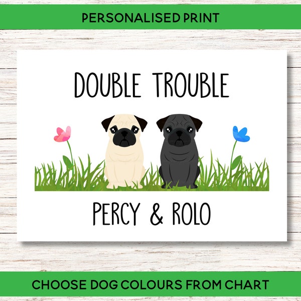Pug Art - Etsy