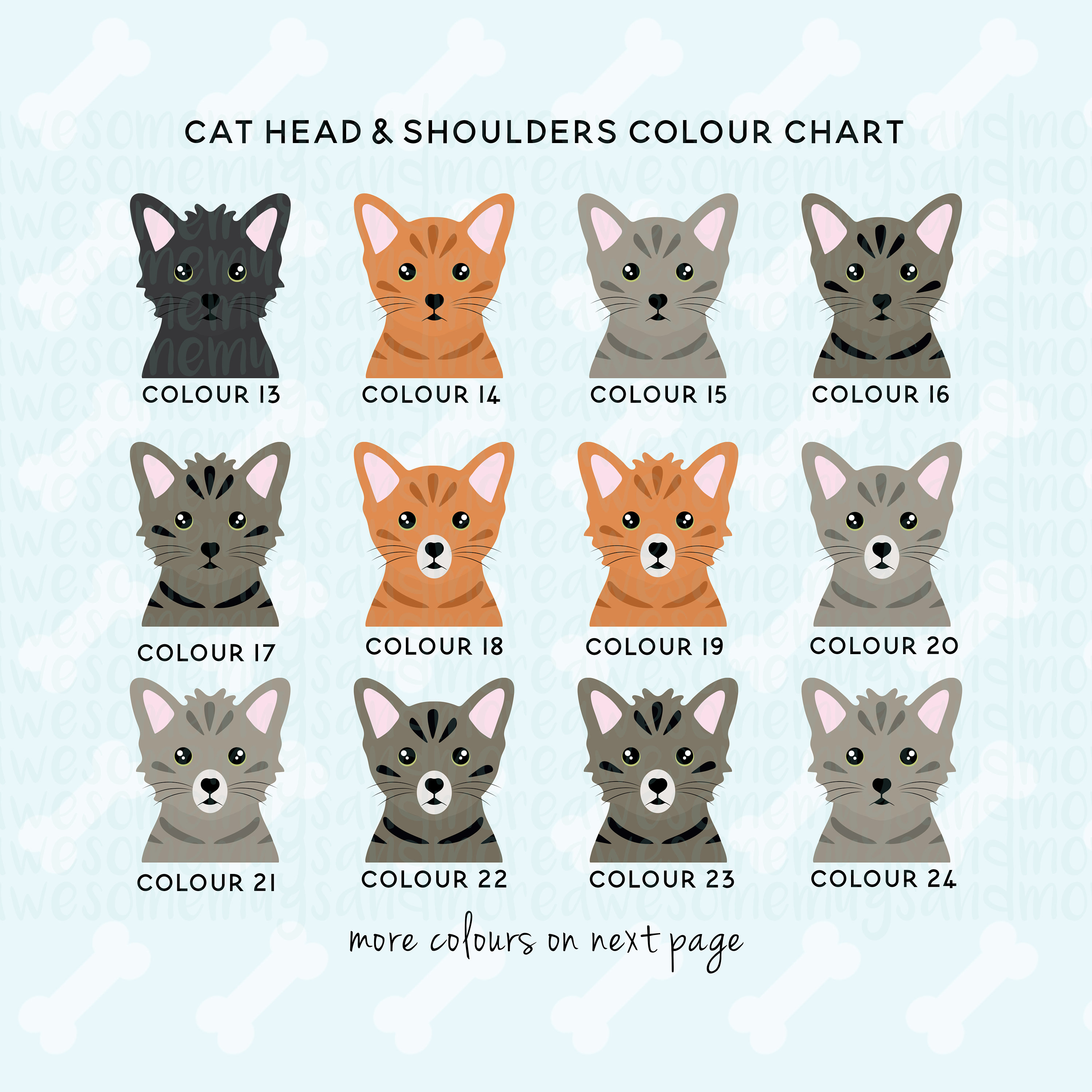 Personalised Cat Print Custom Cat Gift Tabby Ginger Silver - Etsy