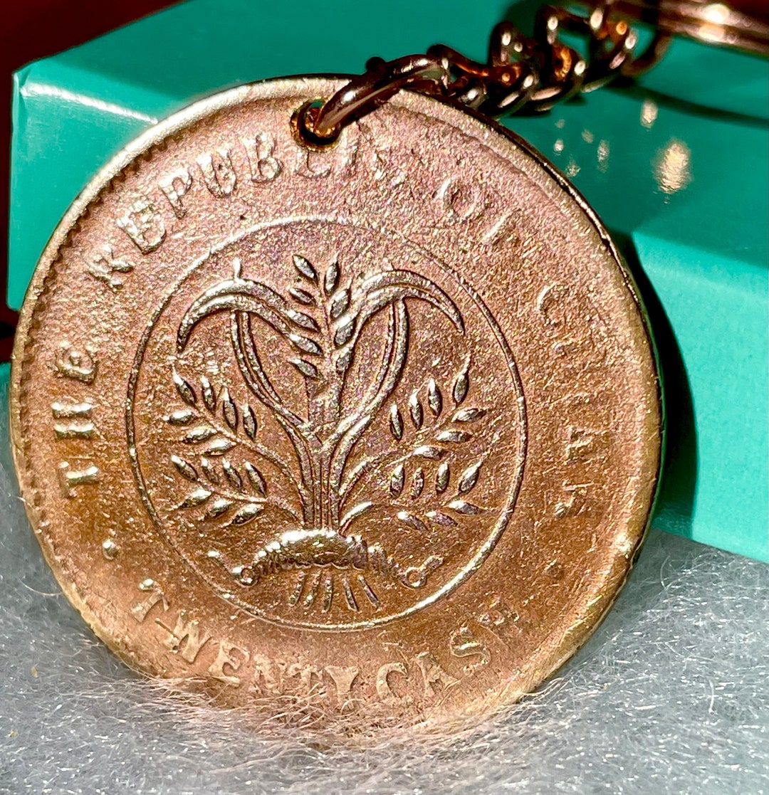 20 Cash Chinese Keyring, 1919 Hunan Province, Republic of China ...