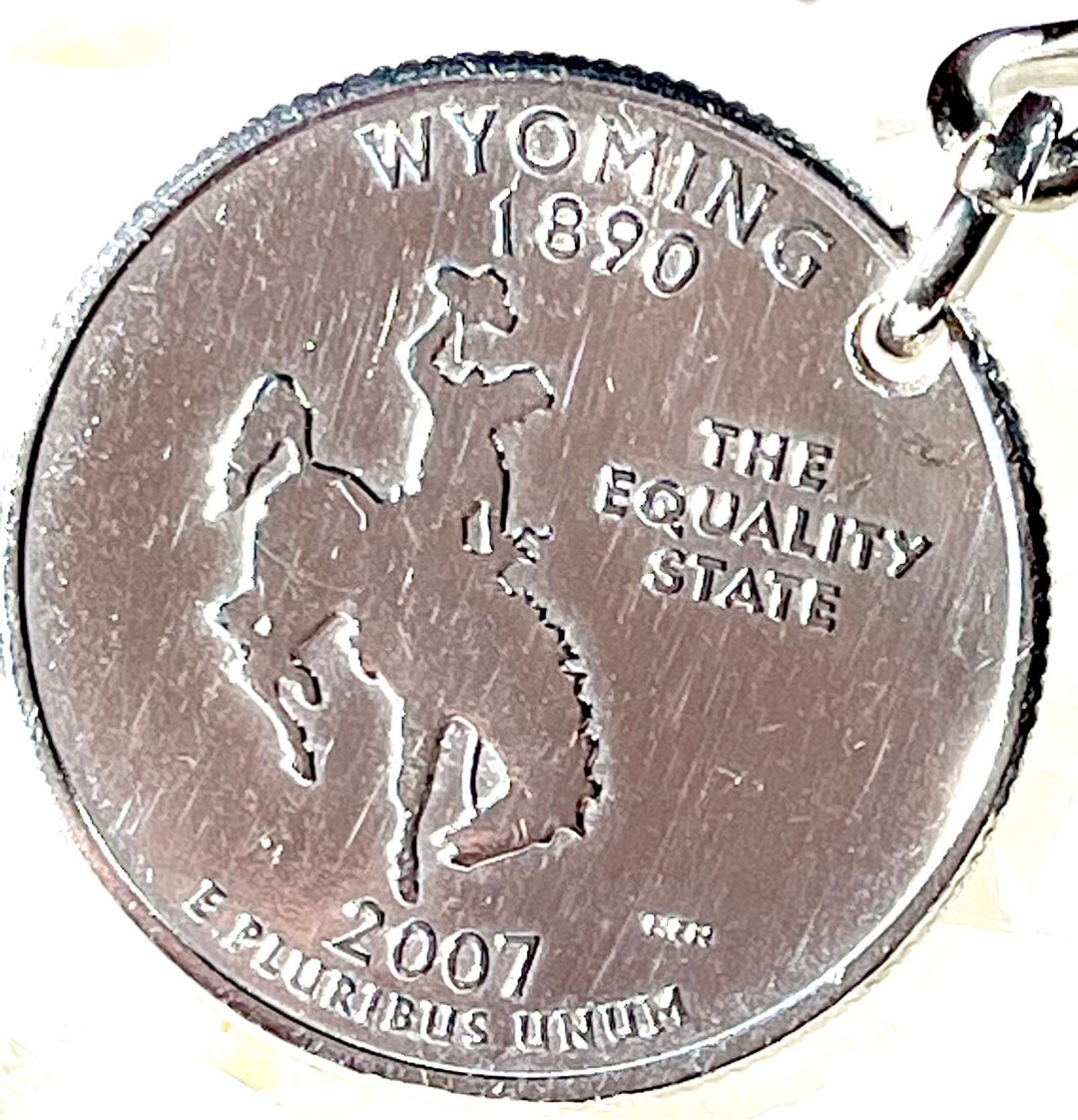 USA Bucking Bronco Quarter Keyring, Made With a Genuine 2007 American ...