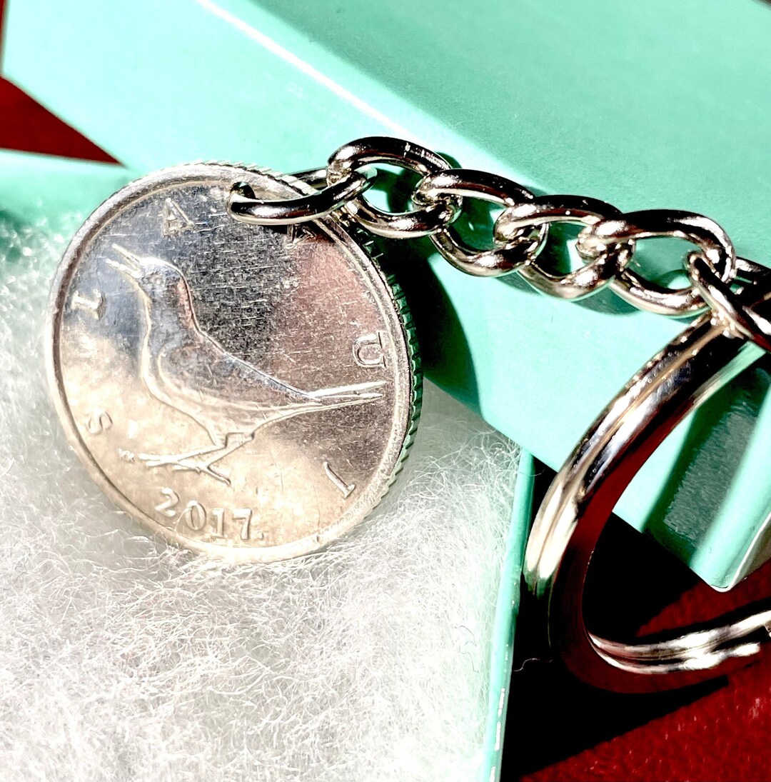 Nightingale Keyrings, Made With Genuine Croatian 1 Kune Coins Dated ...