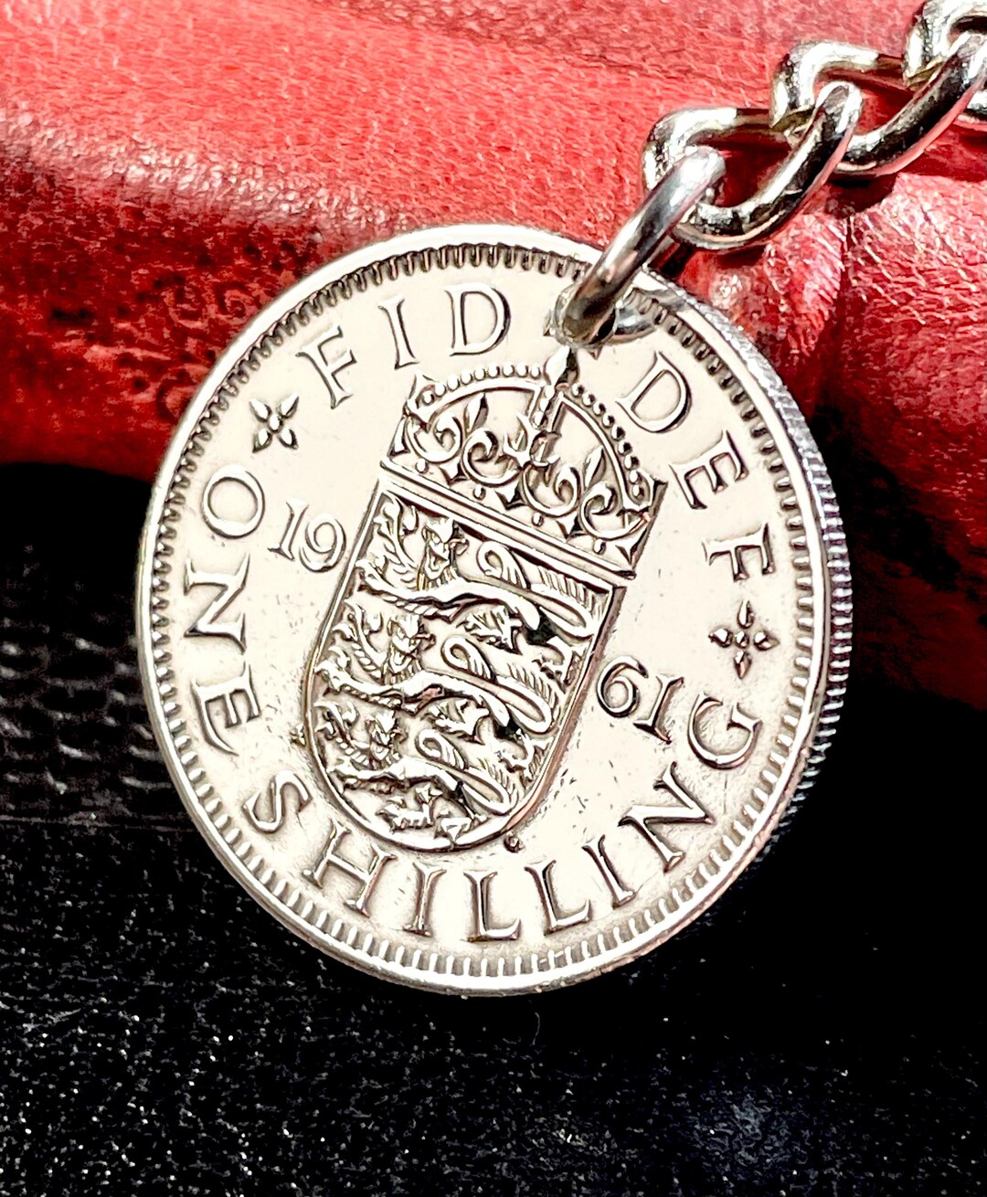 Genuine British Shilling Coin Keyring: 1953-1966, English Shield - Etsy