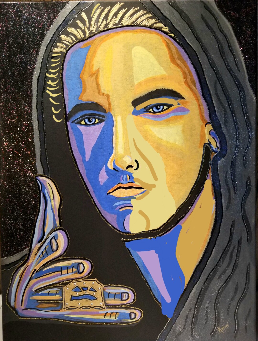 Eminem Marshall Mathers Art Painting - Etsy