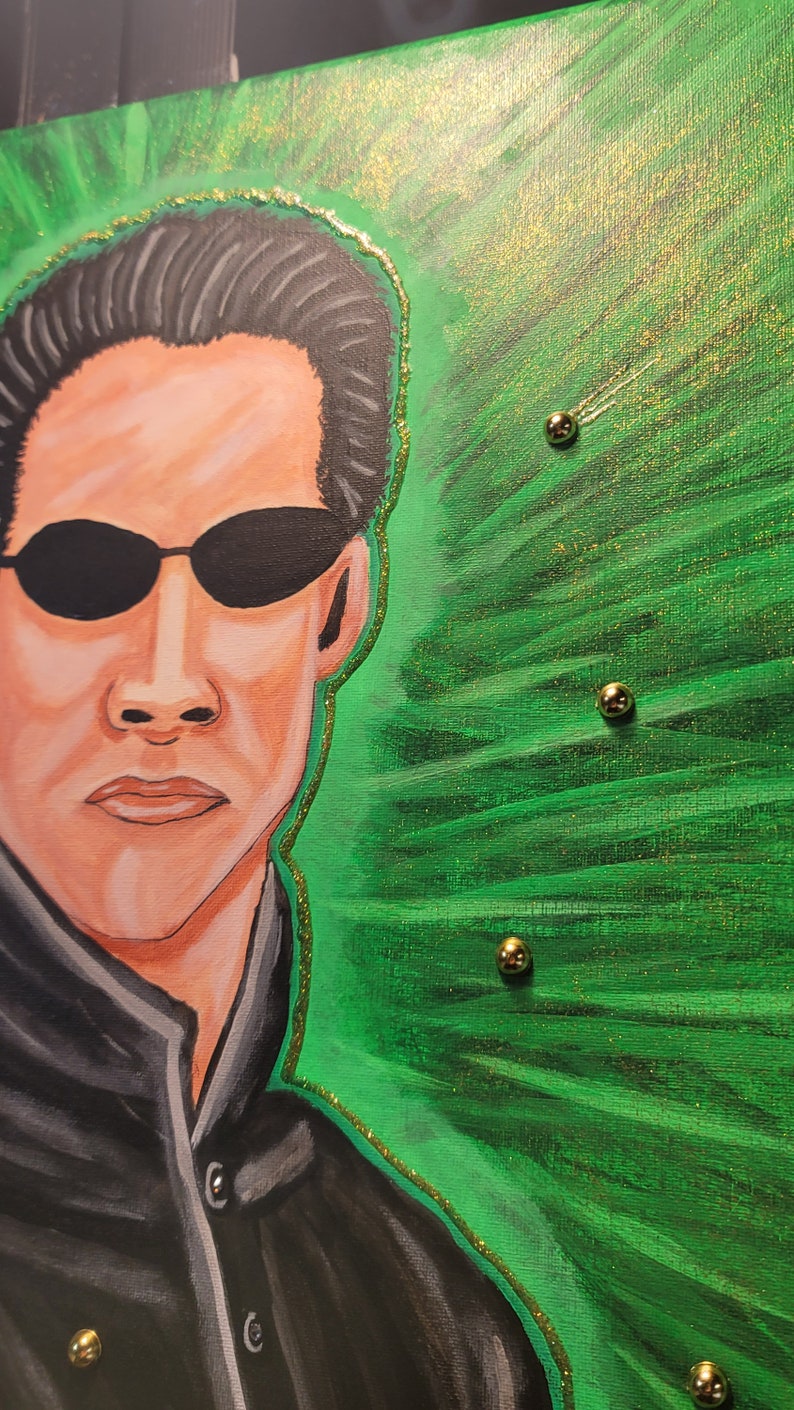 NEO Matrix Keanu Reeves Art Painting - Etsy