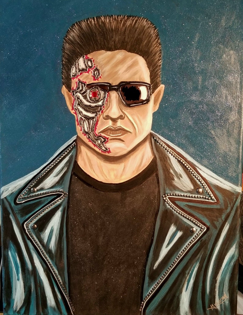 Terminator Pop Art Painting - Etsy