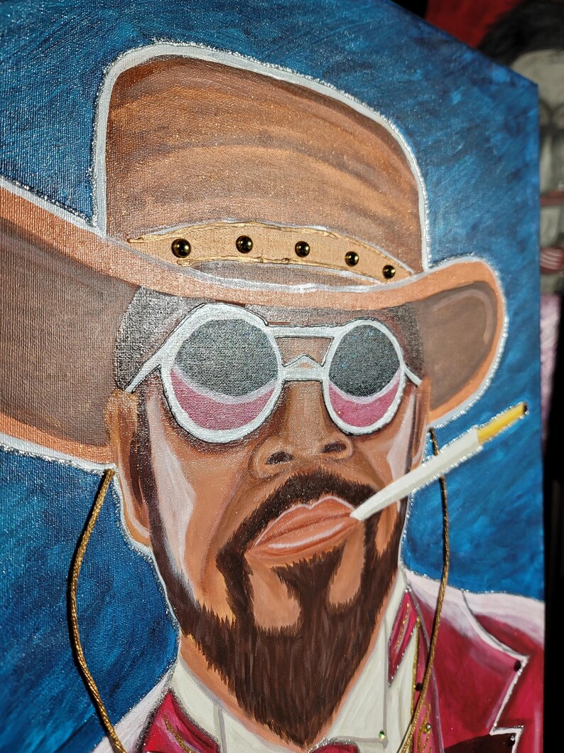 Django Unchained Jamie Fox Art Painting - Etsy