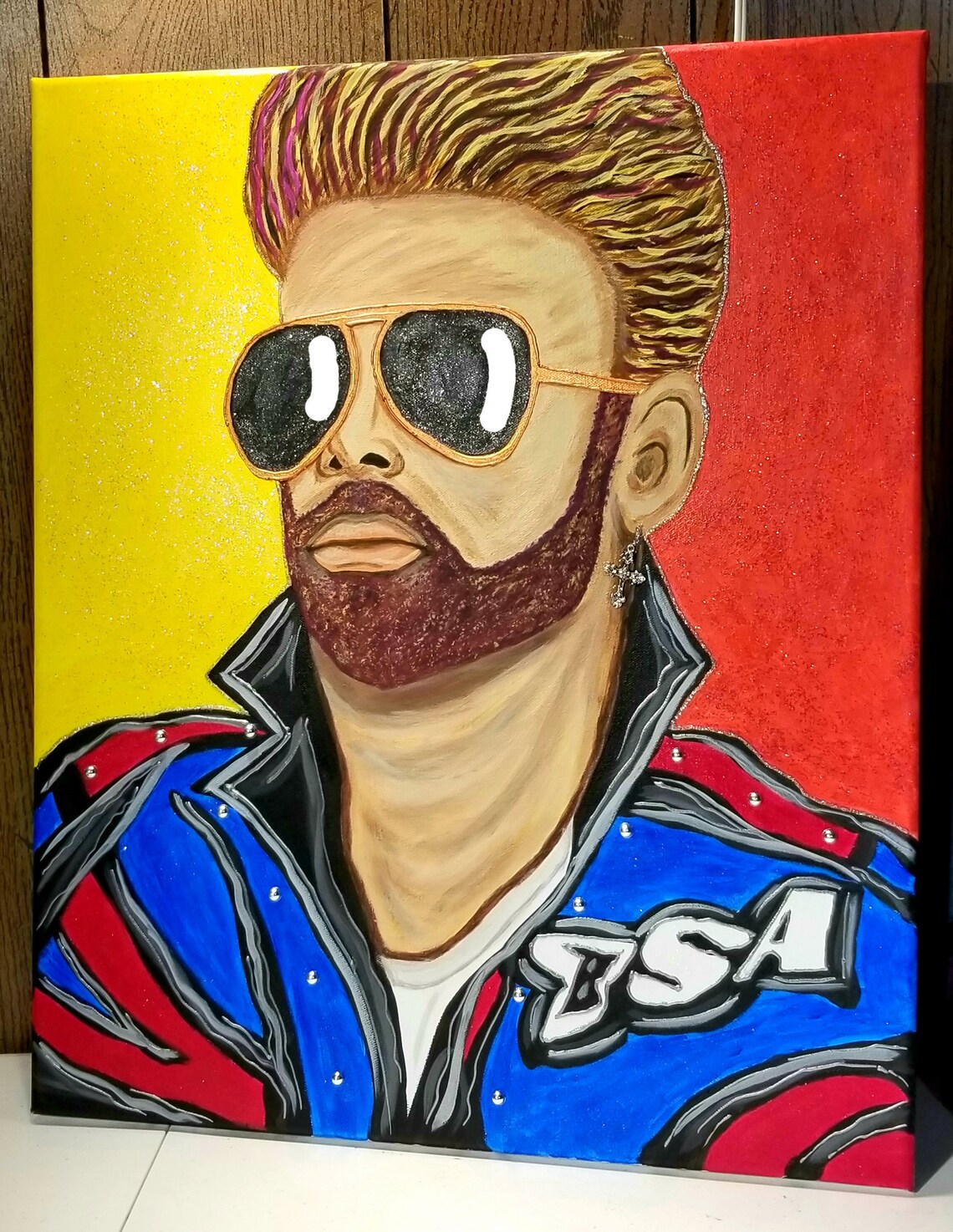 George Michaels Pop Art Painting - Etsy