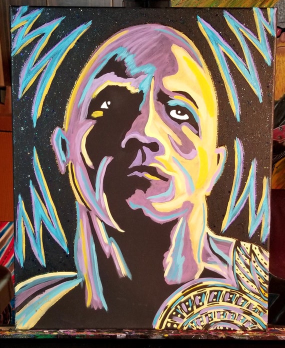 The Rock Pop Art Painting | Etsy