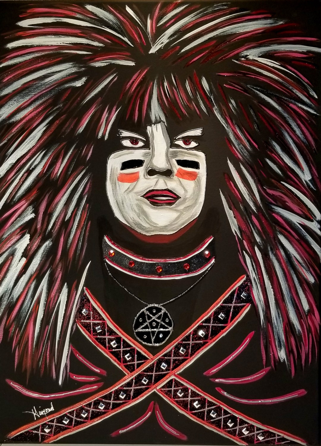Nixxi Sixx Motley Crue Art Painting - Etsy