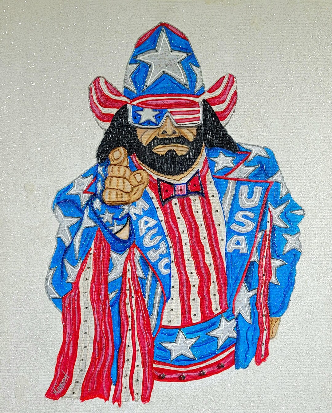Macho Man Randy Savage Art Painting 20x24 - Etsy