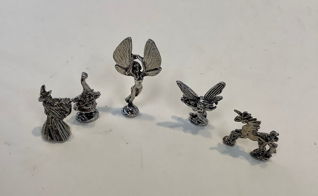 Mini Pewter Fantasy Figurines, Assorted Pack of 5, Lead Safe USA - Etsy