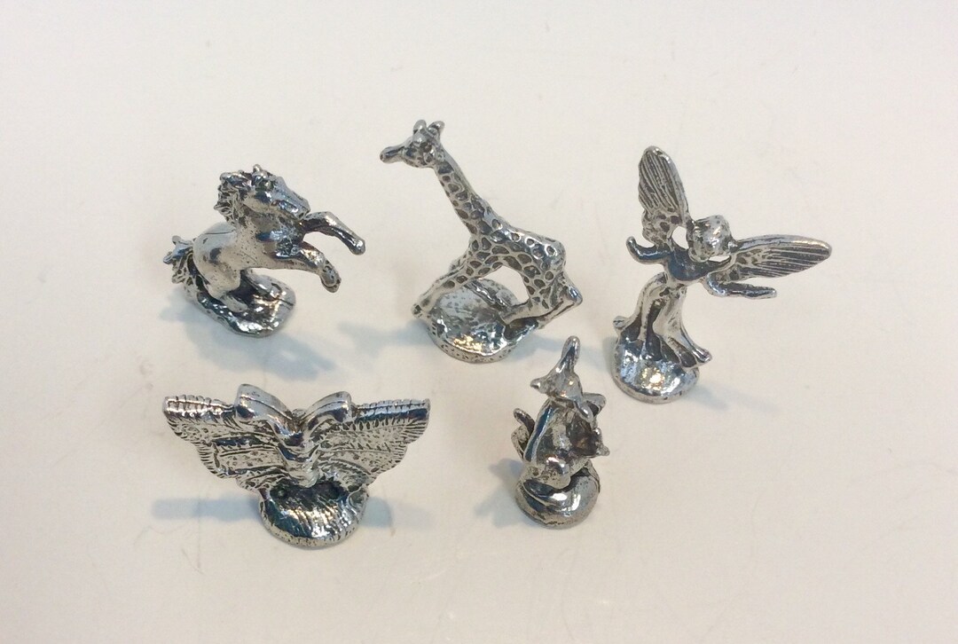 Assorted Mini Pewter Figurines, Pack of 5, Lead Safe USA - Etsy