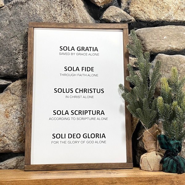5 Solas Banner - Etsy
